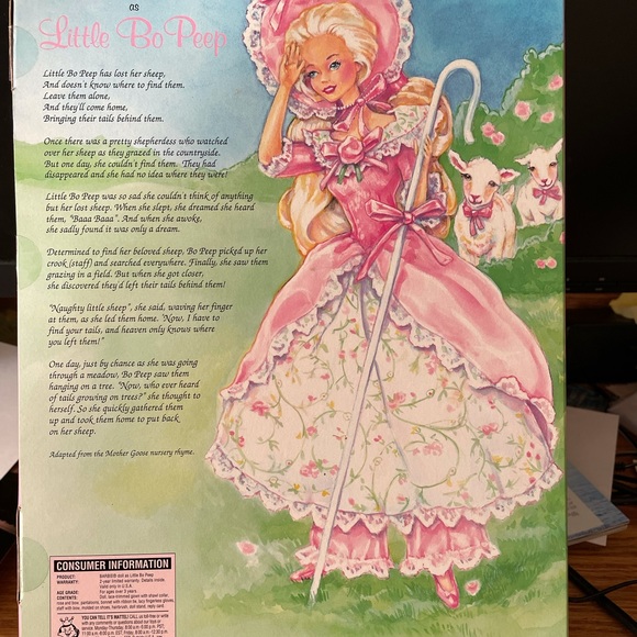 Mattel | Toys | Nib Barbie As Little Bo Peep Who Lost Sheep Wiwhite ...